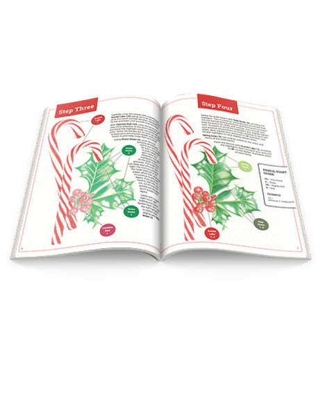 Jumpstart Level 2: Candy Canes in Colored Pencil | annkullberg.com