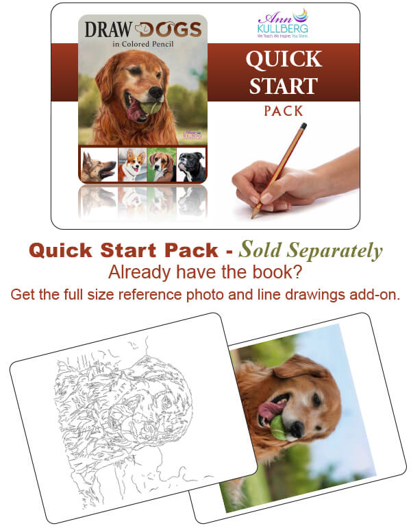 DRAW Dogs in Colored Pencil | annkullberg.com