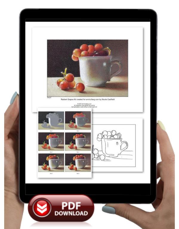 Radiant Grapes Colored Pencil Project Kit | annkullberg.com