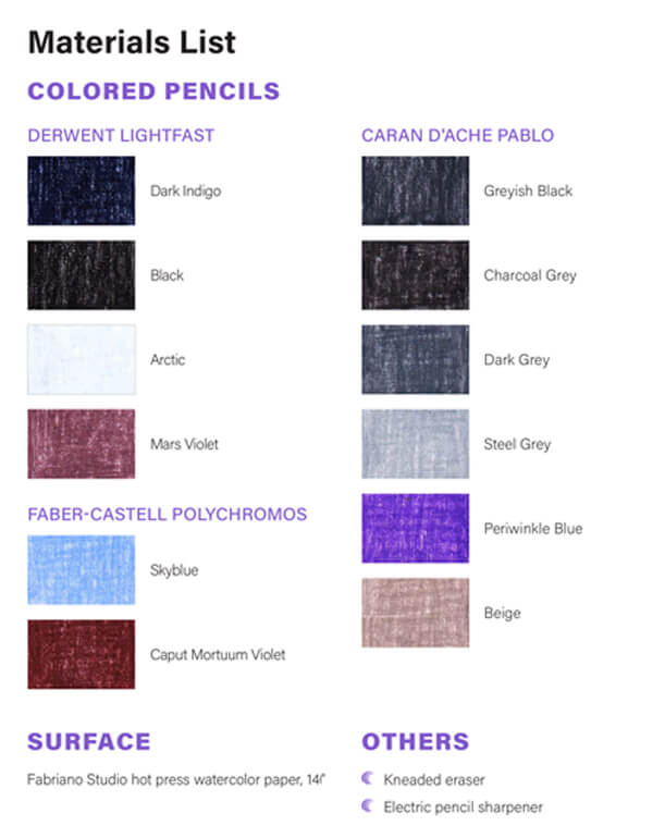 Ravishing Raven In-Depth Colored Pencil Project Kit | annkullberg.com