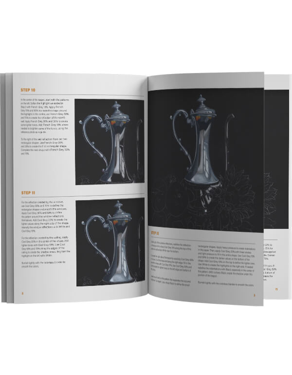 Silver Still Life In-Depth Colored Pencil Project Kit | annkullberg.com