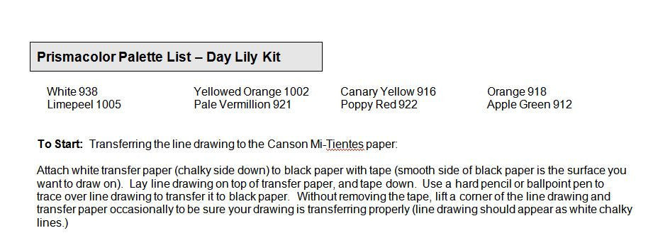 Day Lily Colored Pencil Digital Download Project | annkullberg.com