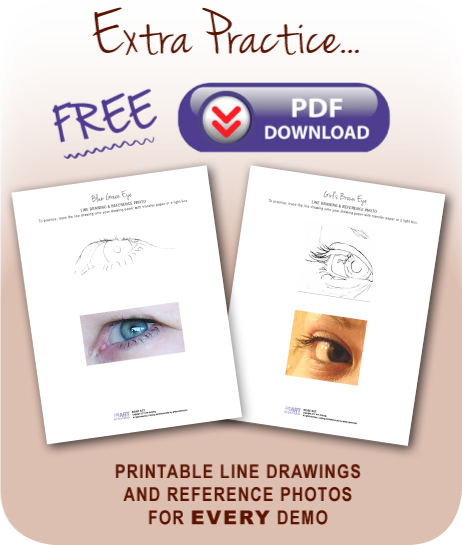 smART Card Eye Set - Portrait Guide | annkullberg.com