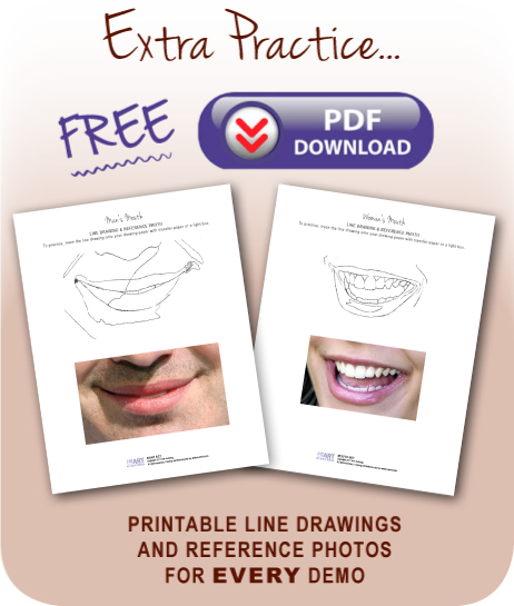 smART Card Mouth Set - Portrait Guide | annkullberg.com